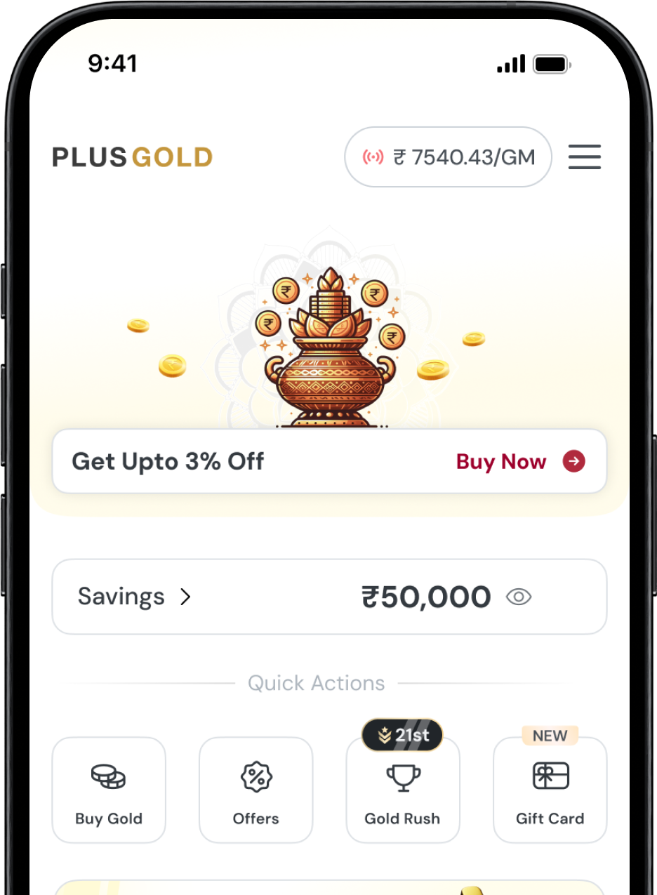 Plus Bharat ka jewellery saving app - Plus Gold